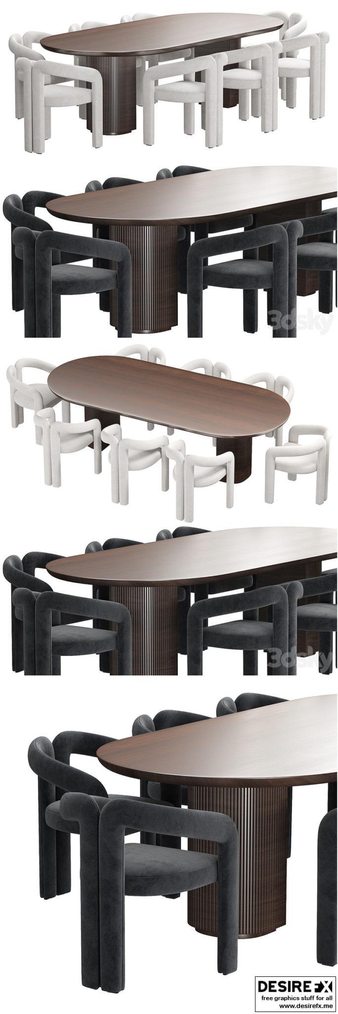Desire FX 3d models | Moon Dining Table – 3D Model