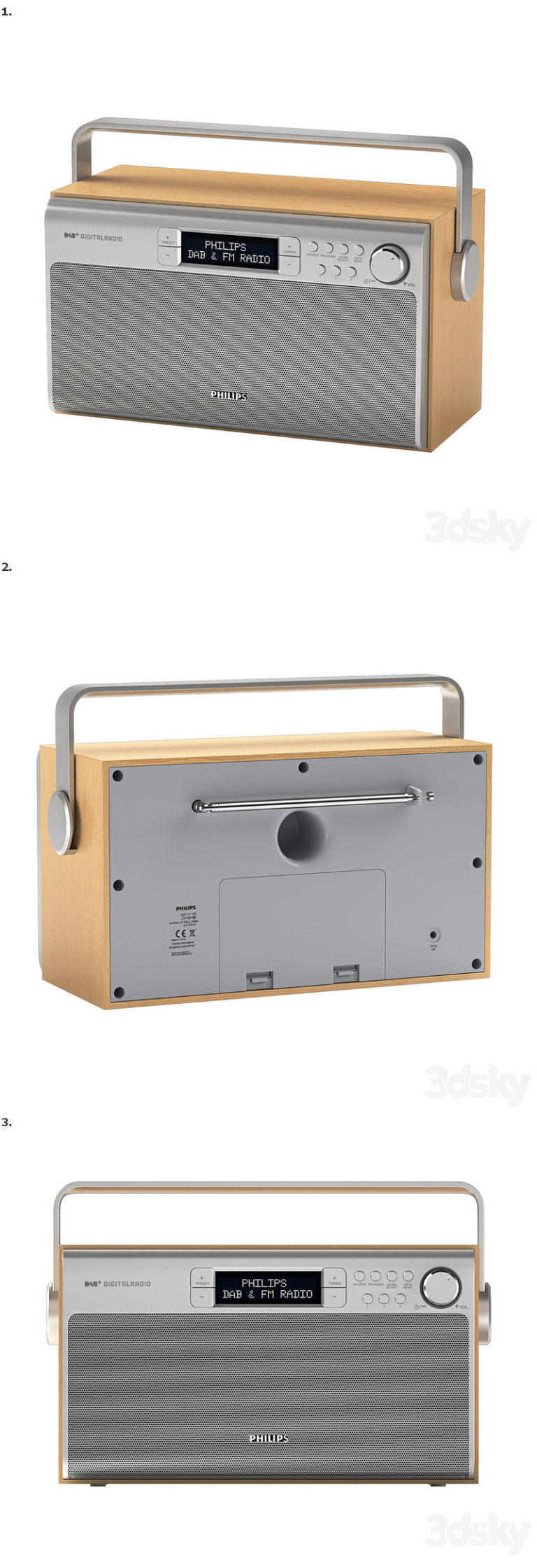 Desire FX 3d models | Philips AE5220 Portable Radio – 3D Model