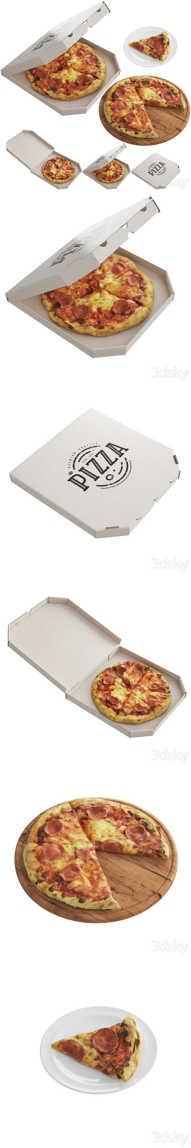 Desire FX 3d models | Pizza Set – 3D Model