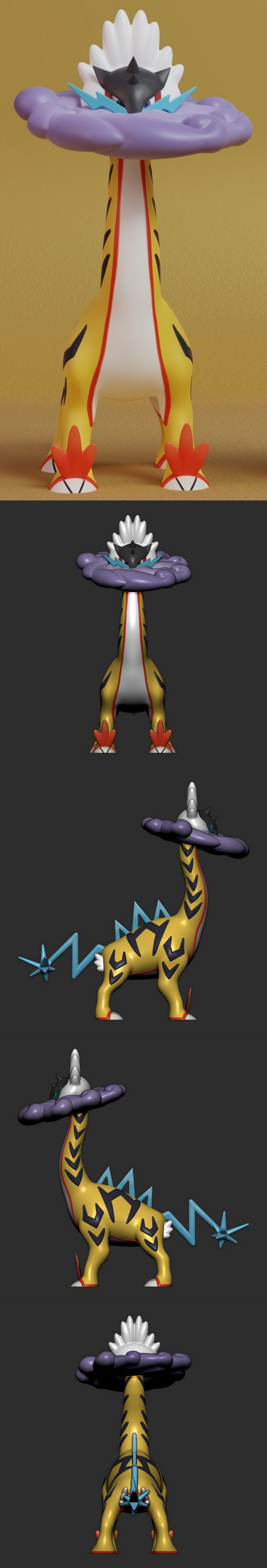 Desire FX 3d models | Pokemon – Raging Bolt Pose 1 – 3D Print Model