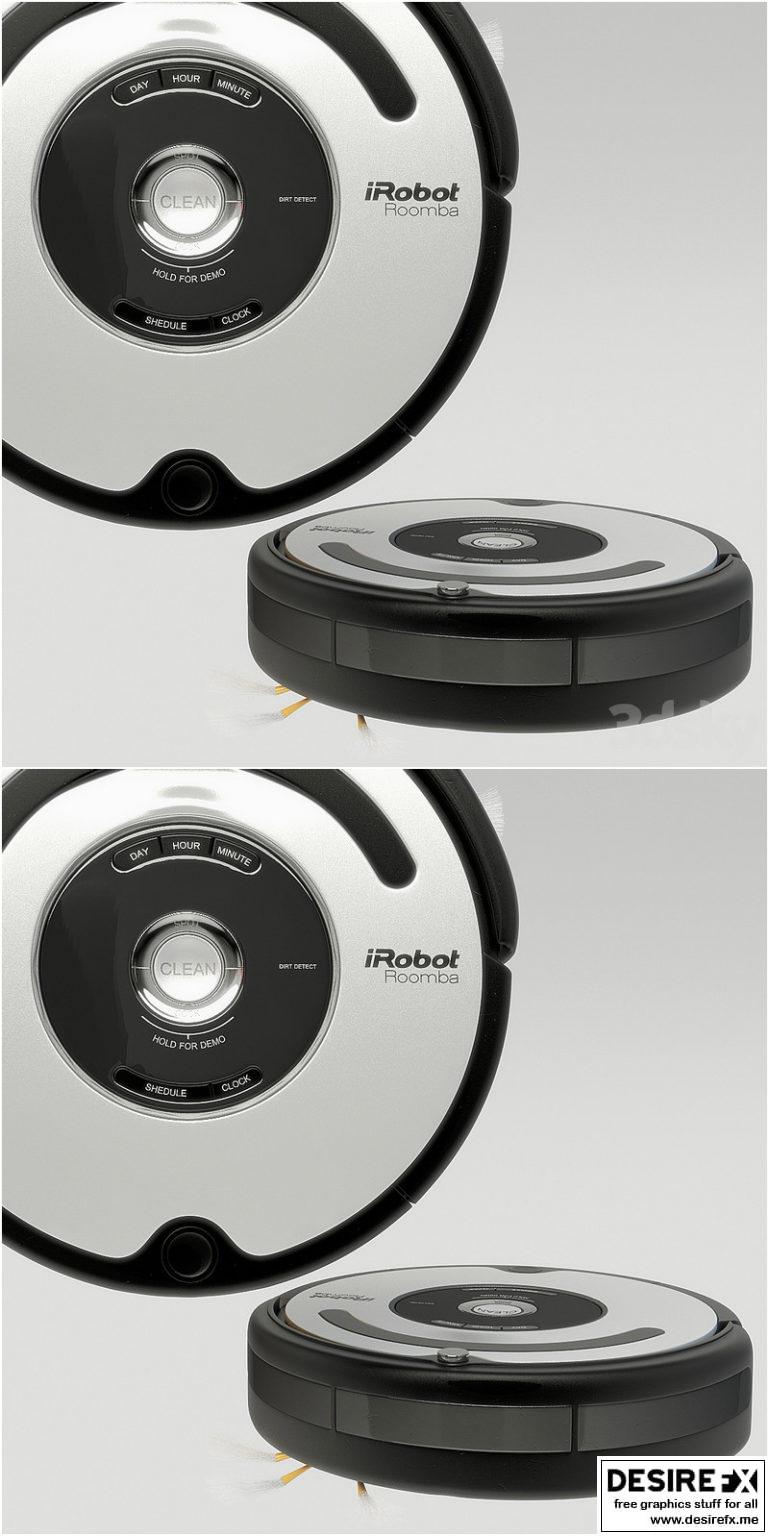 Desire FX 3d models | Robot Vacuum Cleaner iRobot Roomba 560 – 3D Model