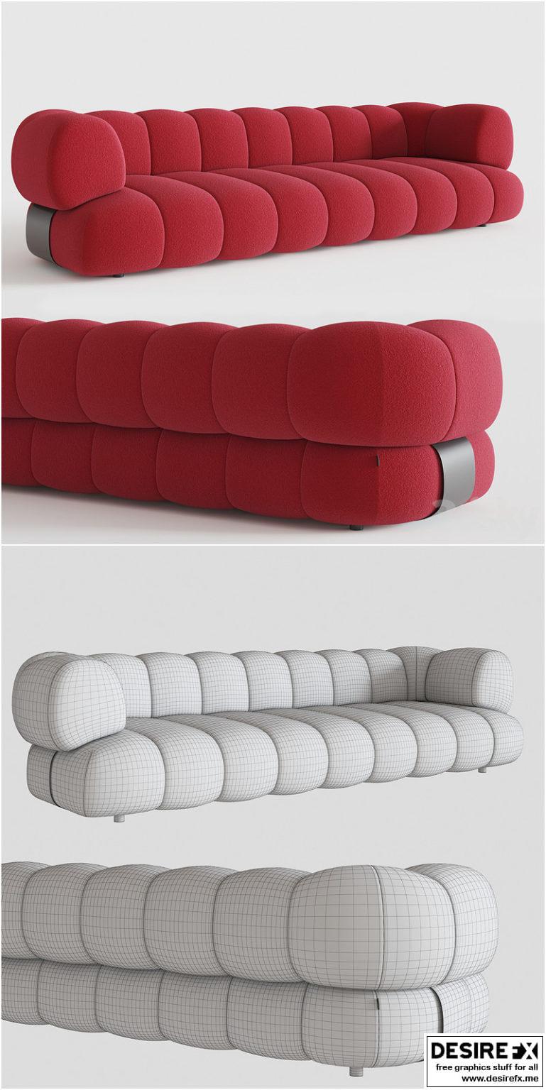 Desire FX 3d models | Roche Bobois – INTERMEDE Sofa – 3D Model
