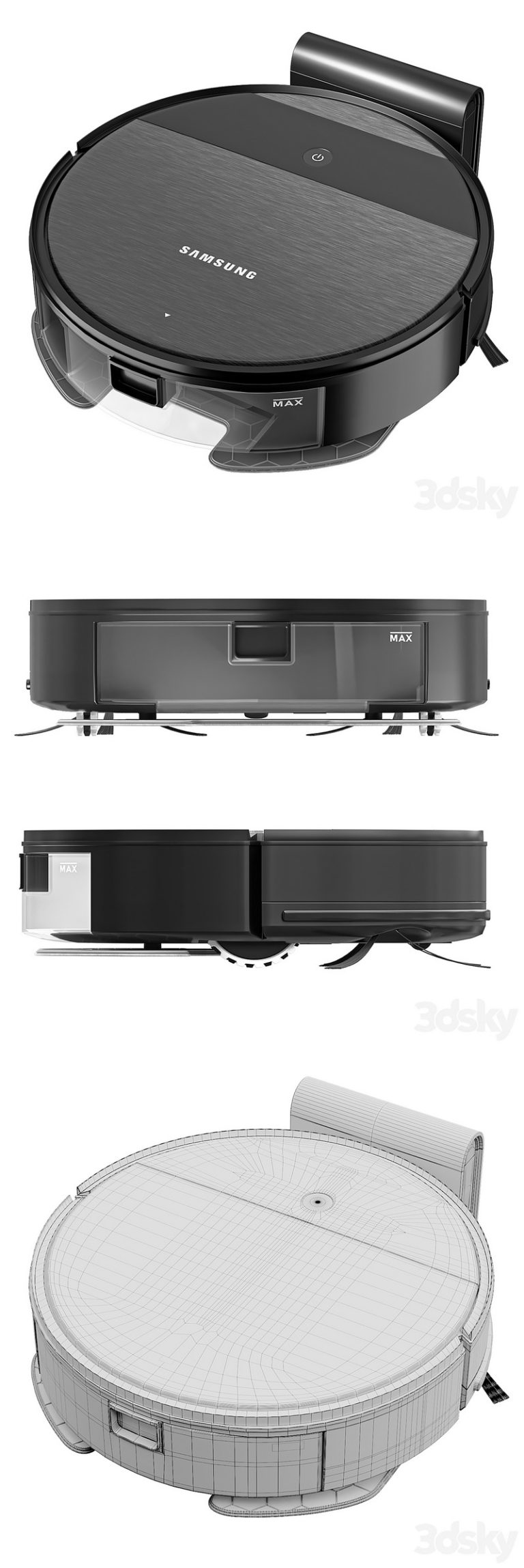 Desire FX 3d models | Samsung VR5000 Robot Vacuum Cleaner – 3D Model