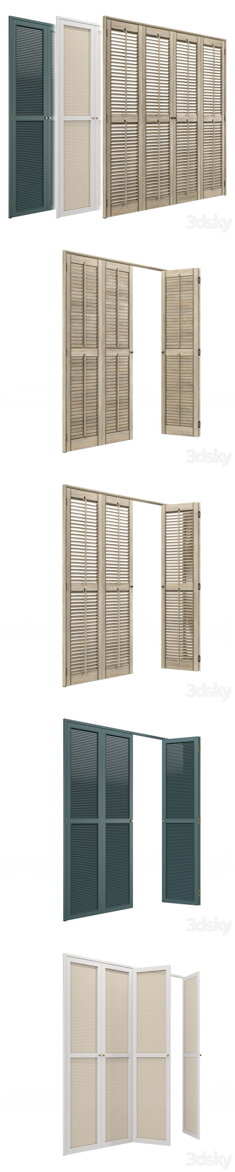 Desire FX 3d models | Shutters & Wardrobe Doors Set – 3D Model