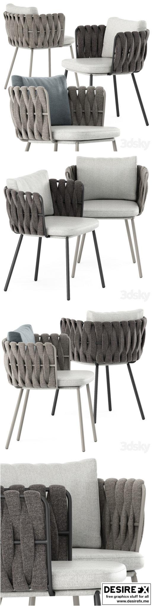 Desire FX 3d models | Tosca armchair by Tribu – 3D Model