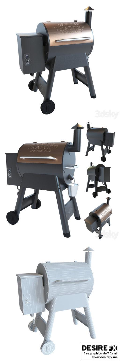Desire FX 3d models | Traeger Outdoor Barbecue Grill – Pro Series 22 ...