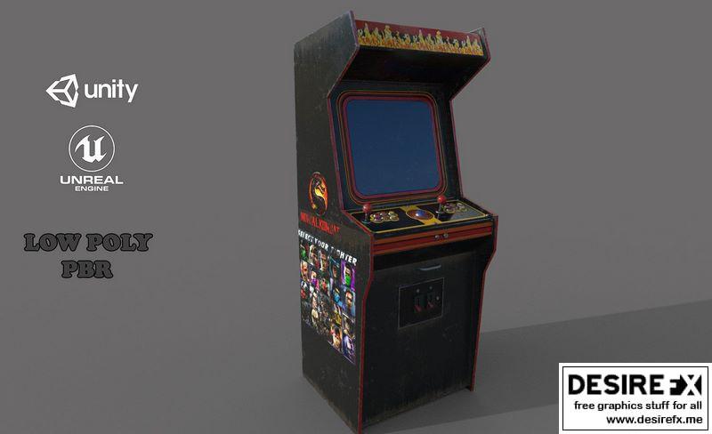 Desire FX 3d models | Arcade Game Machine Used Low-poly 3D model