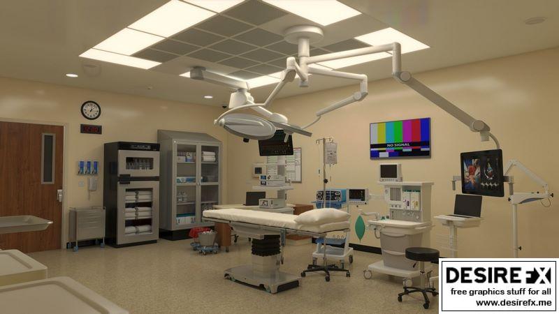 Desire FX 3d models | Operating Room Low-poly 3D model