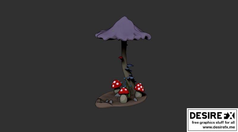 Desire FX 3d models | Mushrooms mushroom 3D print model