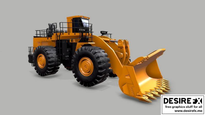 Desire FX 3d models | Industrial Vehicle Loader Low-poly 3D model