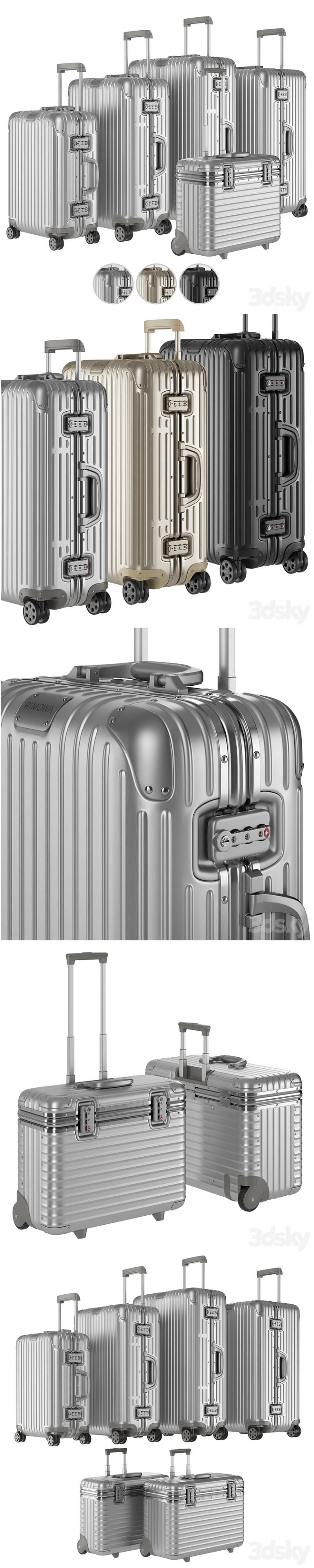 Desire FX 3d models | Aluminium Suitcase Rimowa Collection – 3D Model