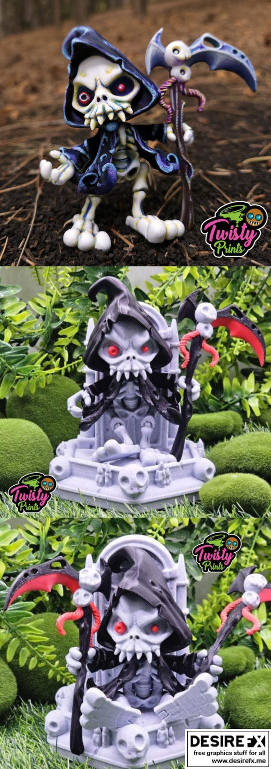 Desire FX 3d models | Articulated Grim Reaper – 3D Print Model