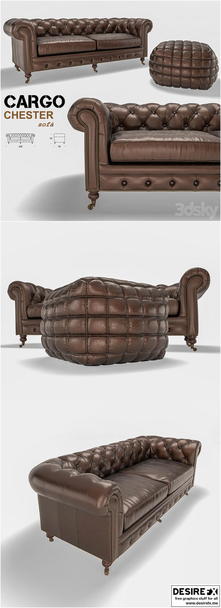 Desire FX 3d models | Chester sofa – 3D Model