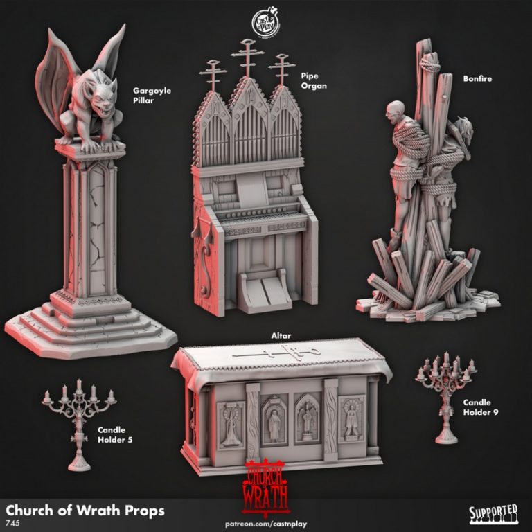 Desire FX 3d models | Church of Wrath Props – 3D Print Model