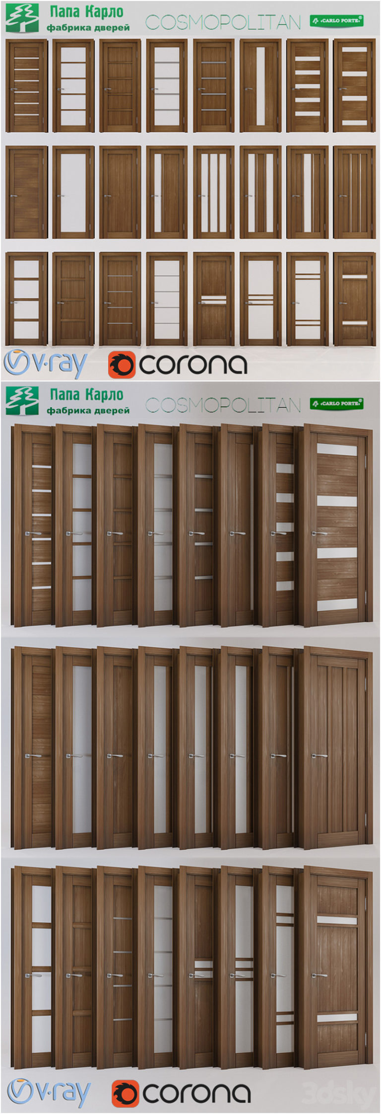 Desire FX 3d models | Doors Cosmopolitan (Papa Carlo) Part 1 – 3D Model