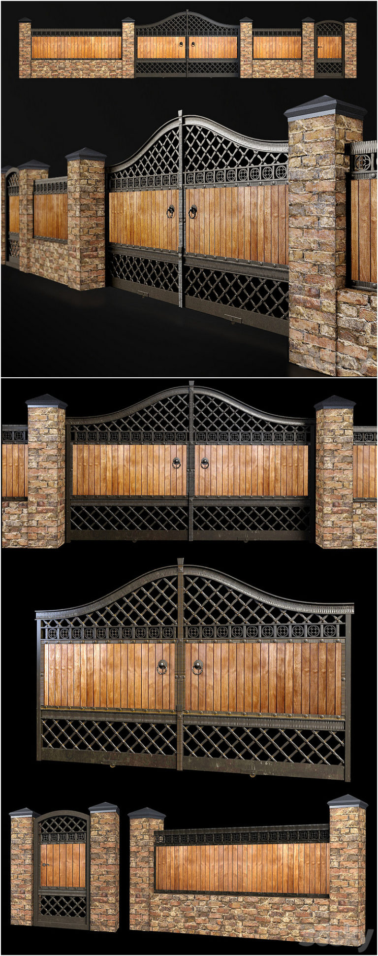 Desire FX 3d models | Fence with gate and wicket 3 – 3D Model