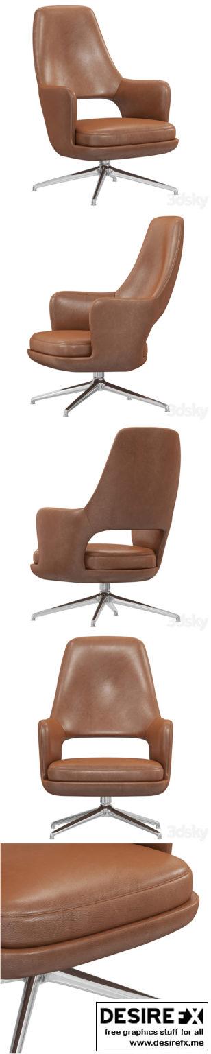 Desire FX 3d models | Flexform Eliseo armchair – 3D Model