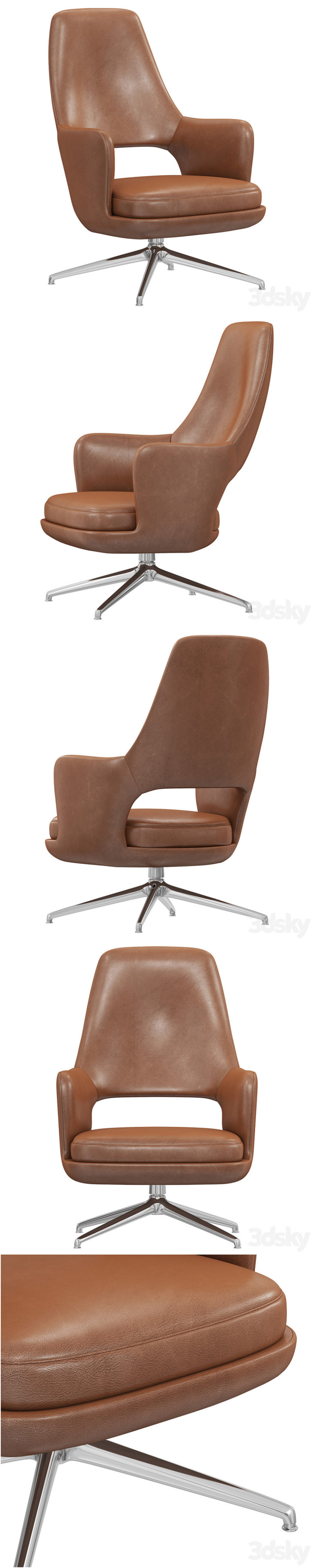 Desire FX 3d models | Flexform Eliseo armchair – 3D Model
