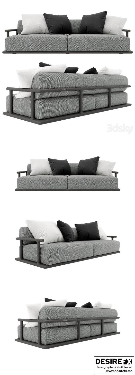 Desire FX 3d models | Flexform Mood Icaro Sofa – 3D Model