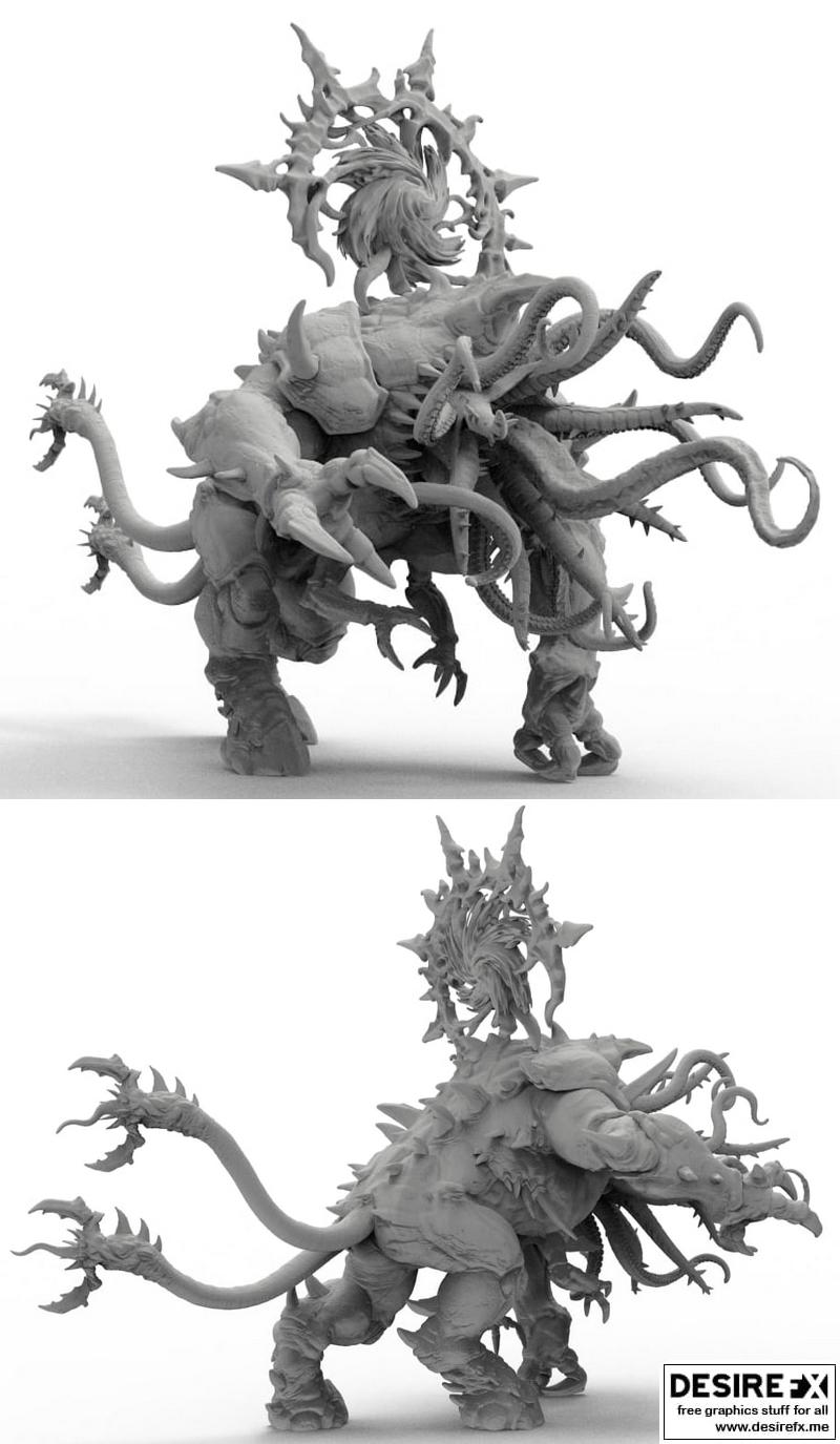 Desire FX 3d Models Land Kraken 3D Print Model