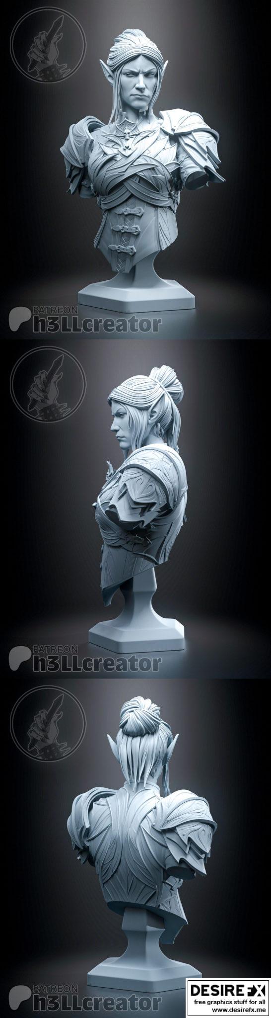 Desire FX 3d models | Minthara Bust – 3D Print Model