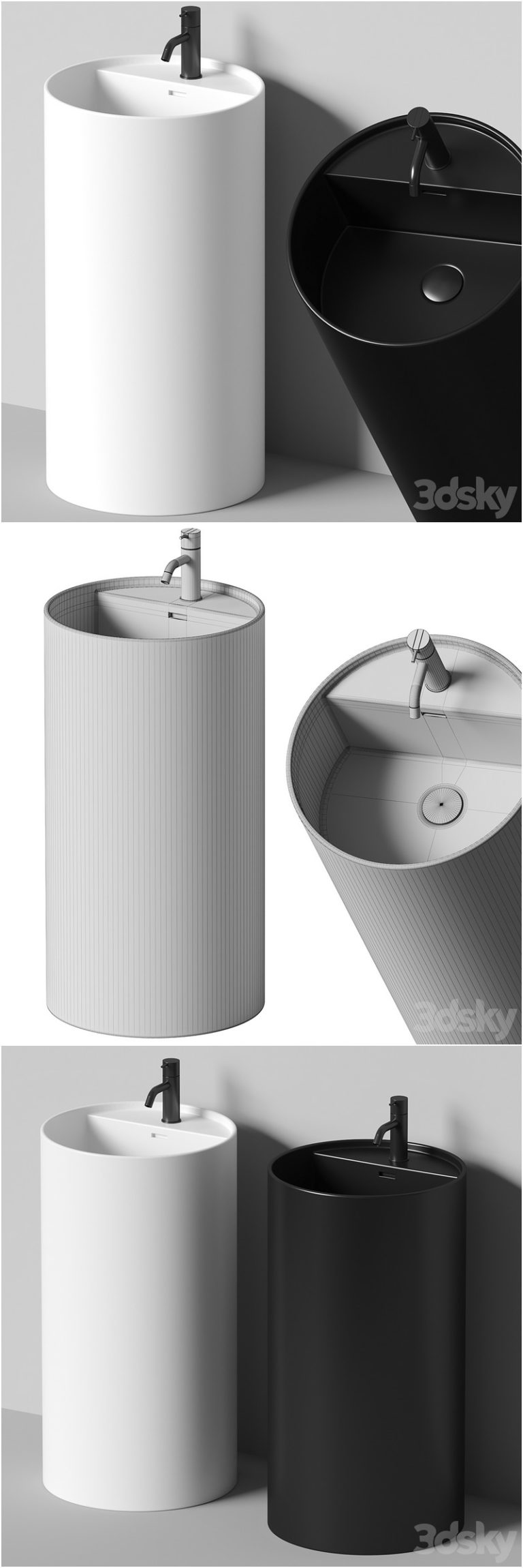 Desire FX 3d models | NIC Design – Ovvio freestanding with tap – 3D Model