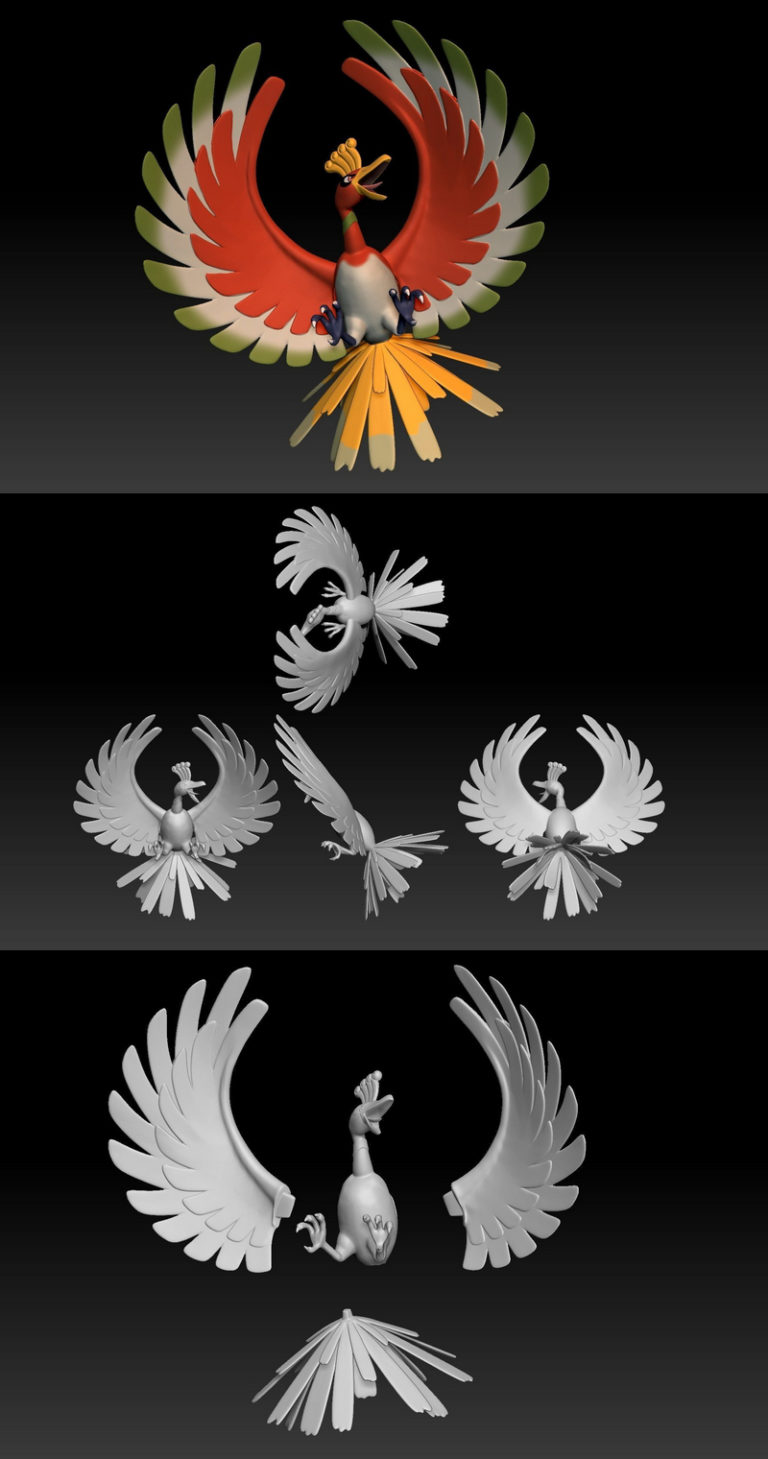 Desire FX 3d models | Pokemon Ho-Oh – 3D Print Model