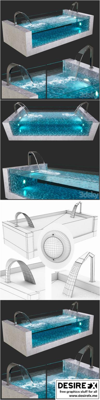 Desire FX 3d models | Pool, waterfalls Aquaviva Victoria, Aquaviva Gusak – 3D Model
