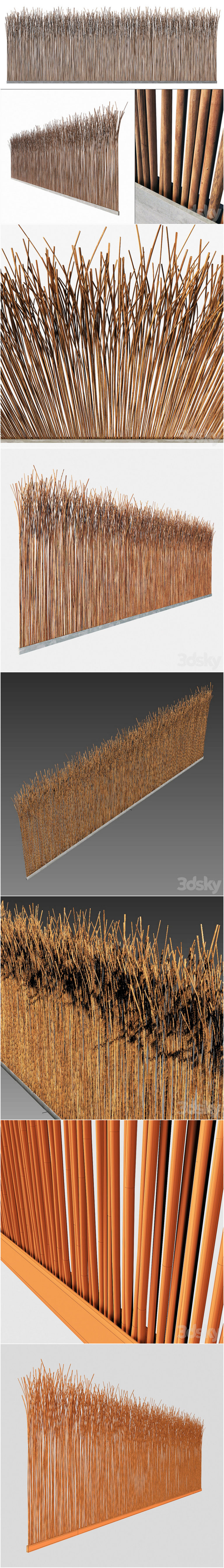 Desire FX 3d models | Screen long branch thin decor n5 Long screen of ...