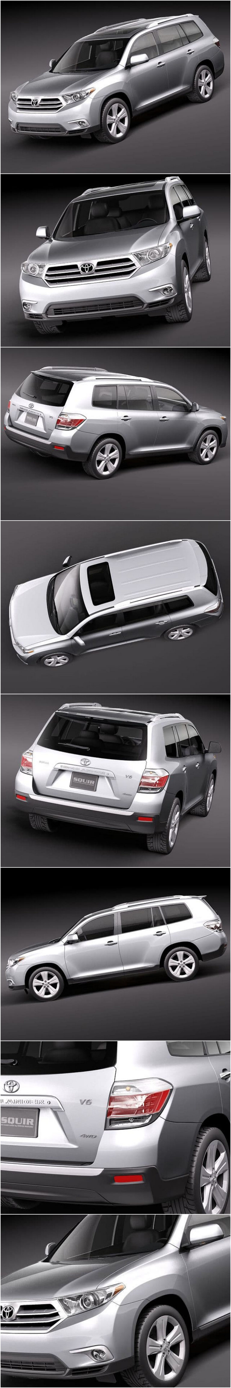 Desire FX 3d models | Toyota Highlander 2011 – 3D Model