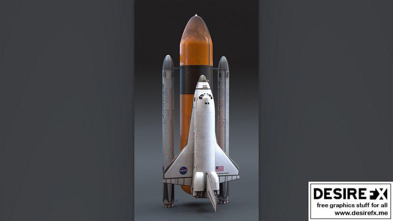 Desire FX 3d models | NASA Endeavour Space Shuttle with Space Tank and ...