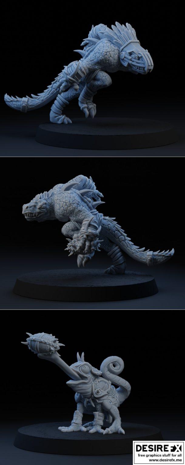 Desire FX 3d models | UGNI Miniatures – Primal Lizardmen – 3D Print ...