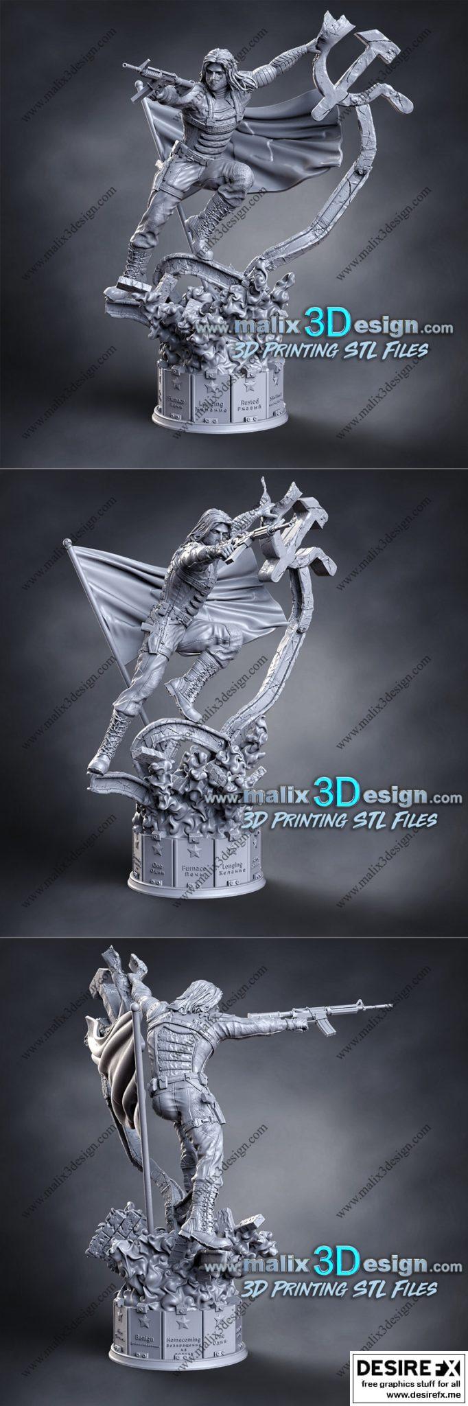 Desire FX 3d models | Sanix – Winter Soldier – 3D Print Model STL