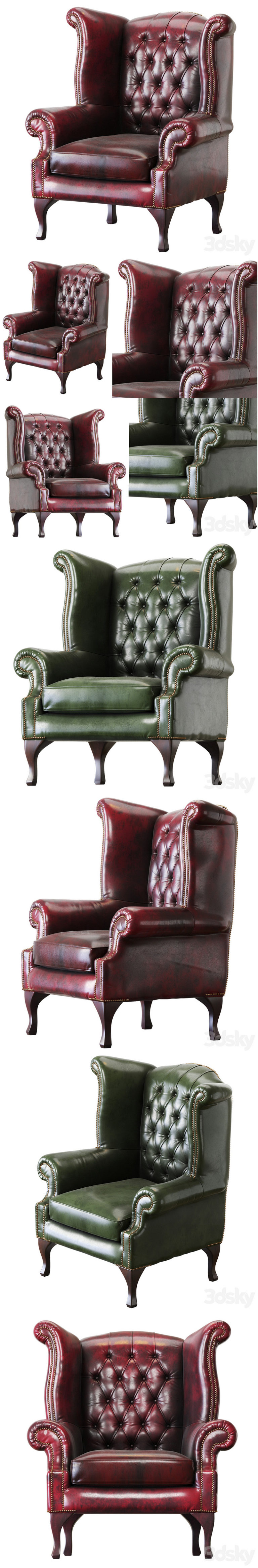 Desire FX 3d models | Armchair Chesterfield Queen – 3D Model