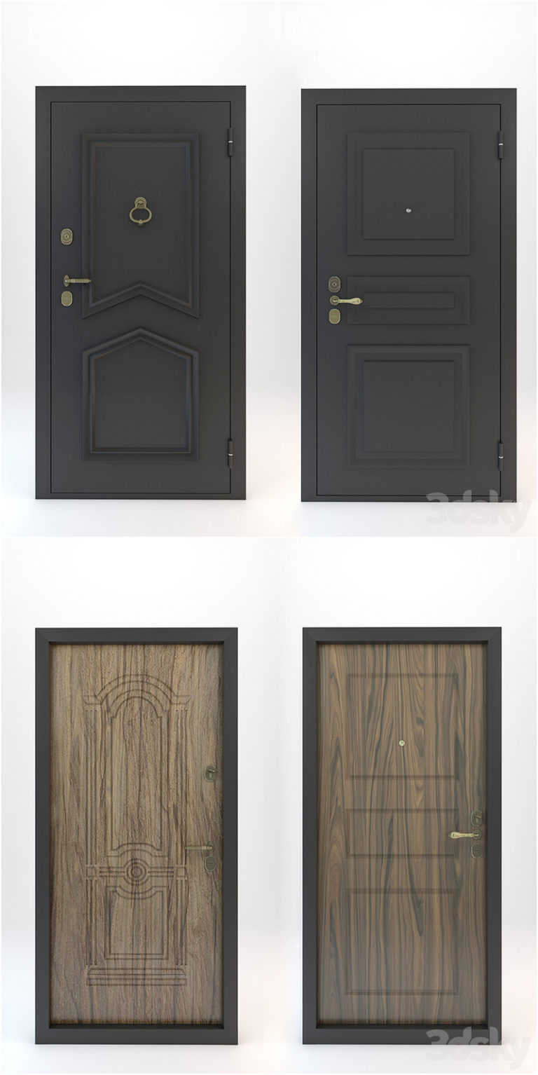 Desire FX 3d models | Entrance doors with decorative overlays – 3D Model