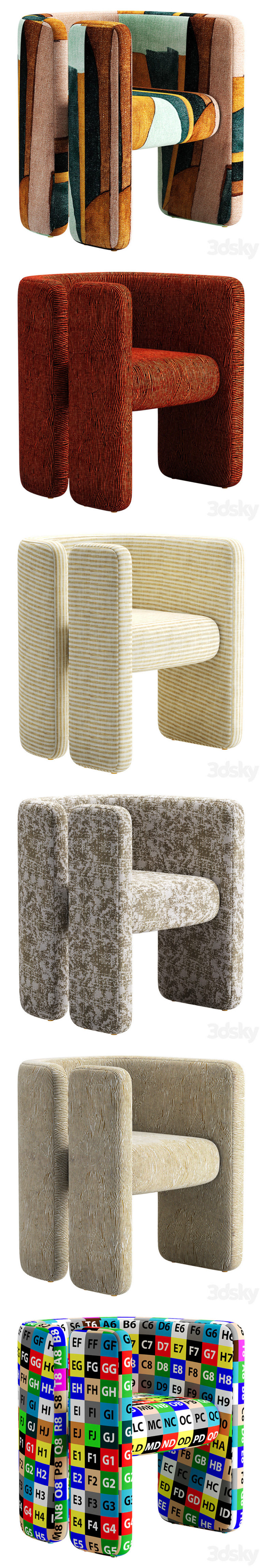 Desire FX 3d models | Fairfax Chair – Left Hand Facing – 3D Model