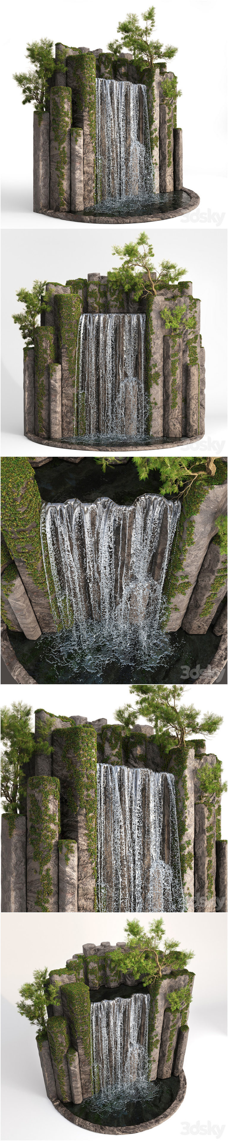 Desire FX 3d models | Large water fall 2 – 3D Model