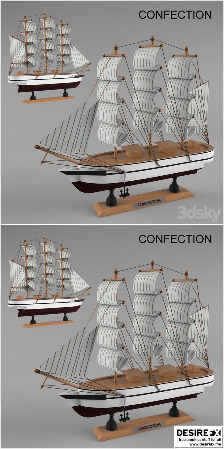 Desire FX 3d models | Layout of the ship CONFECTION – 3D Model