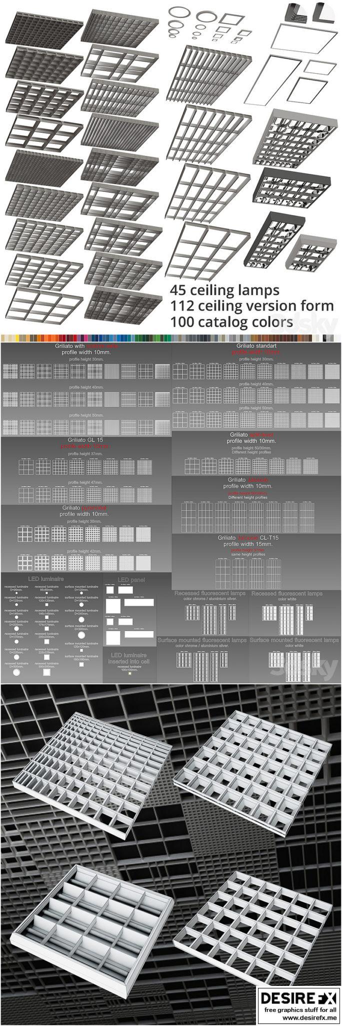 Desire FX 3d models | Raster ceiling Grilyato. The complete collection ...