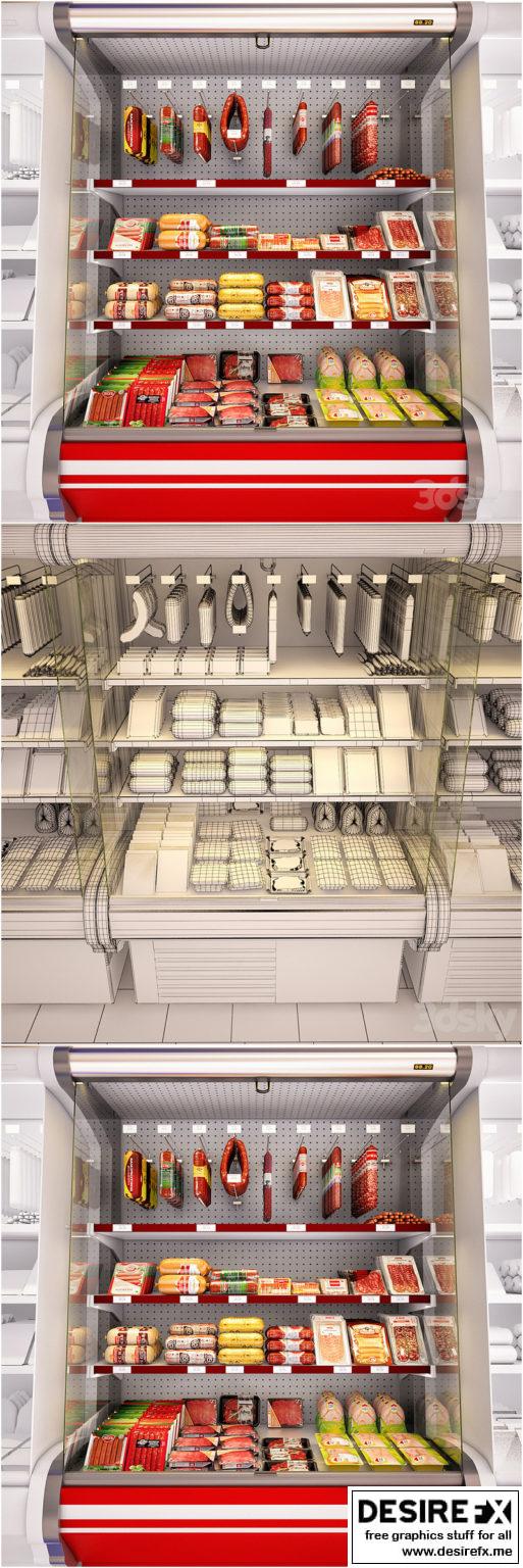 Desire FX 3d models | Refrigerated showcase Fortune_2 – 3D Model
