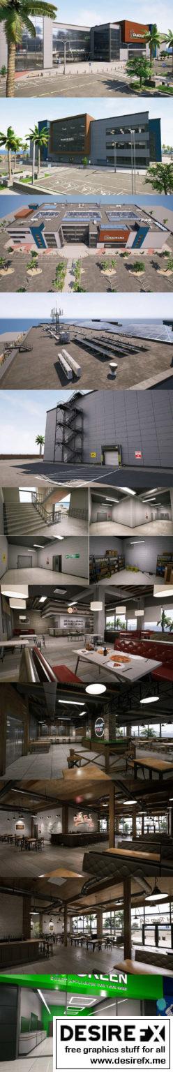 Desire FX 3d models | Shopping Mall (Modular Environment)
