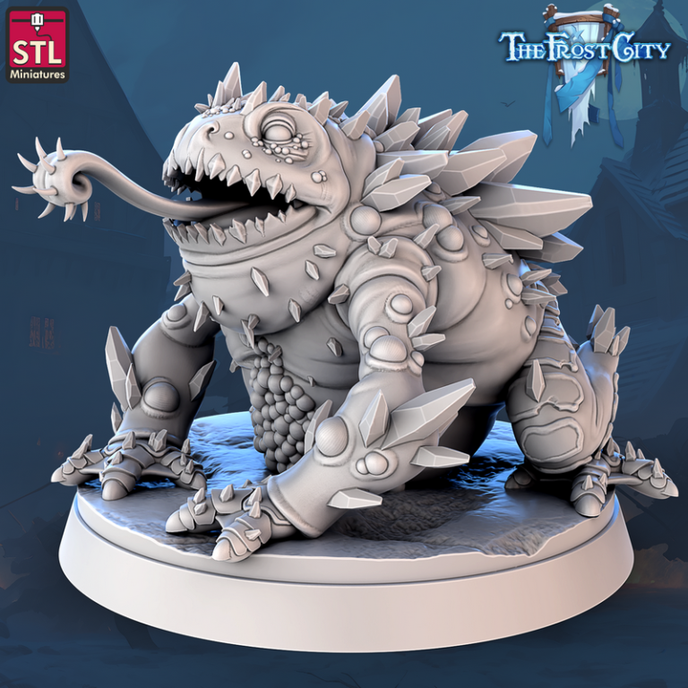Desire FX 3d models | The Frost City – Ice Toad – 3D Print Model