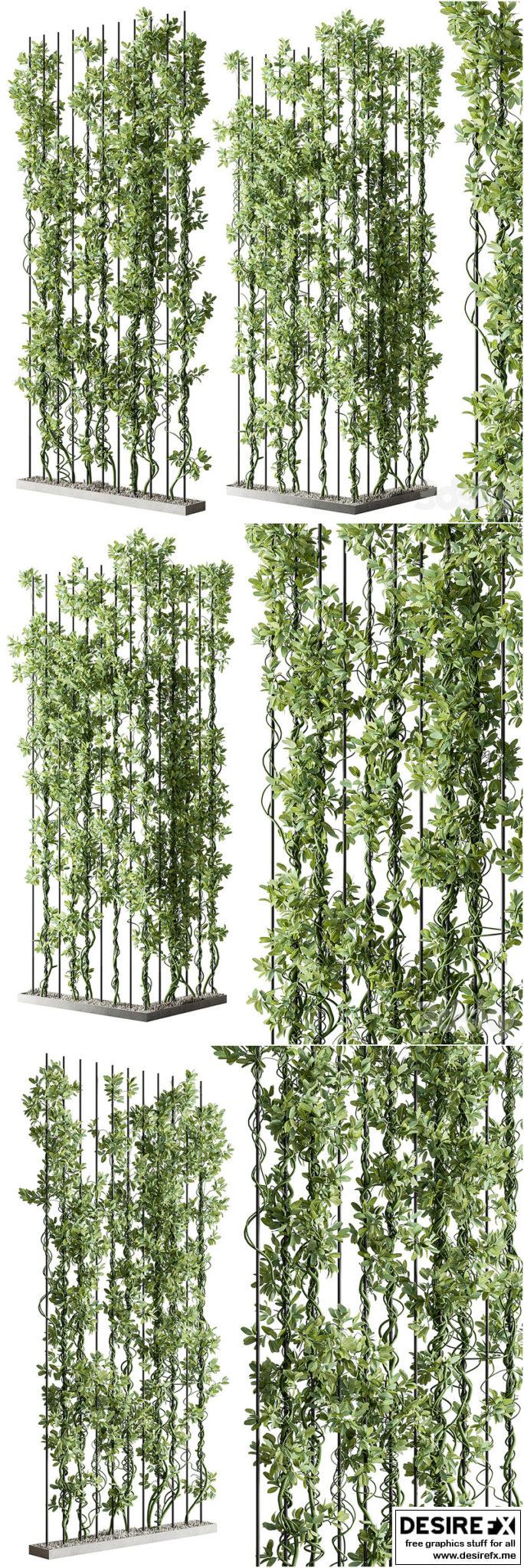 Desire FX 3d models | Vertical Garden Partiton – Set 111 – 3D Model