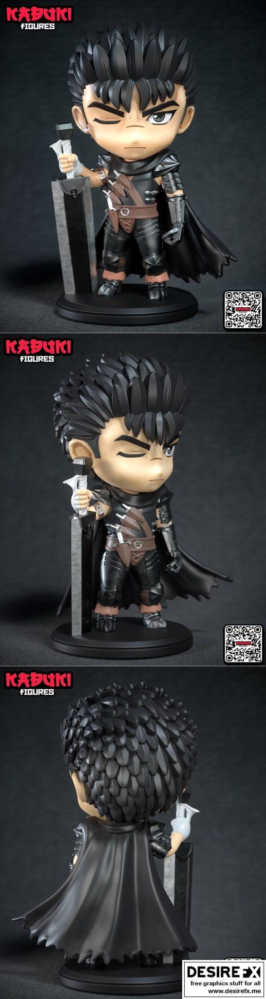 Desire FX 3d models | Kabuki Figures – Guts Berserk Chibi – 3D Print ...