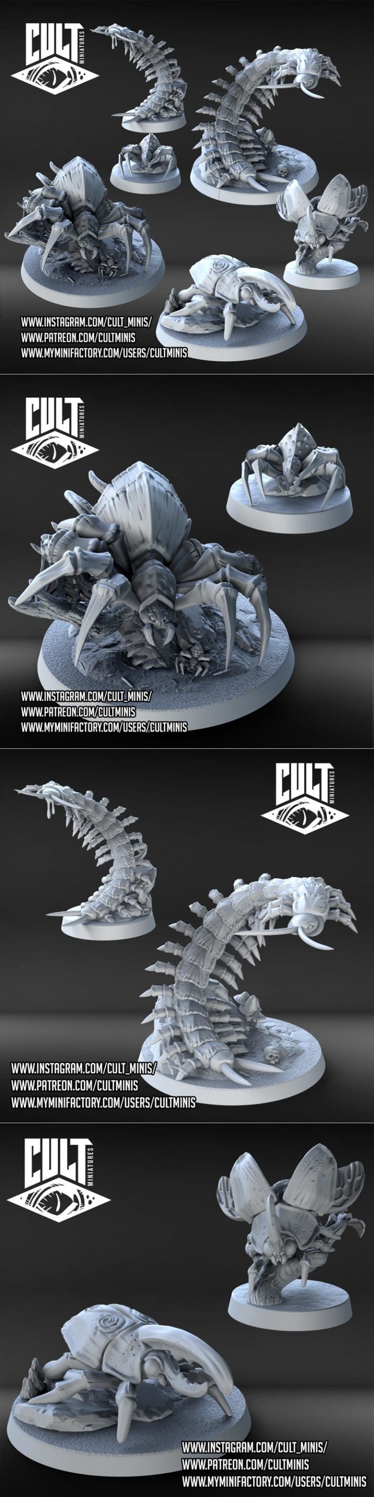 Desire FX 3d models | Forest Set – Bugs – 3D Print Model STL