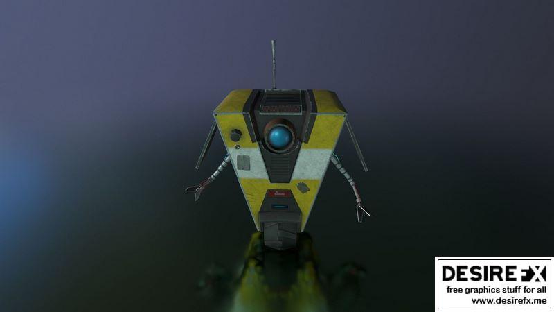 Desire FX 3d models | CLAPTRAP borderlands Low-poly 3D model