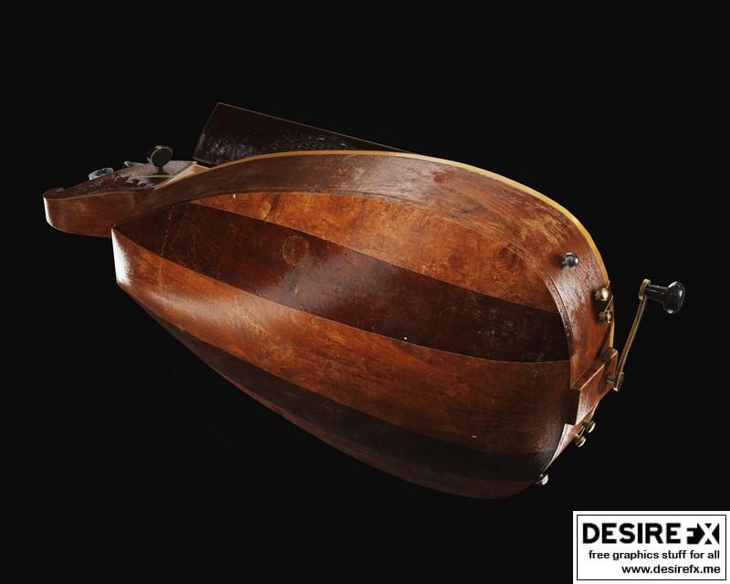 Desire FX 3d models | Hurdy-gurdy medieval musical instrument