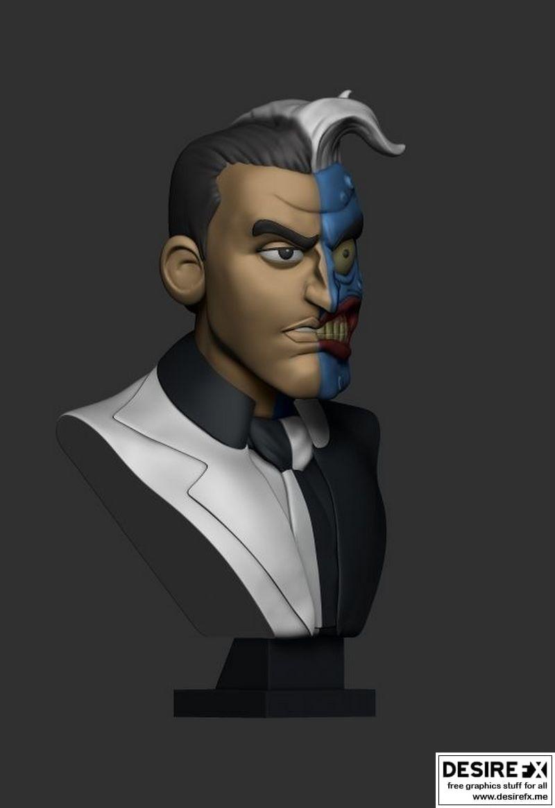 Desire FX 3d models | Two faces batman animated series 3D print model