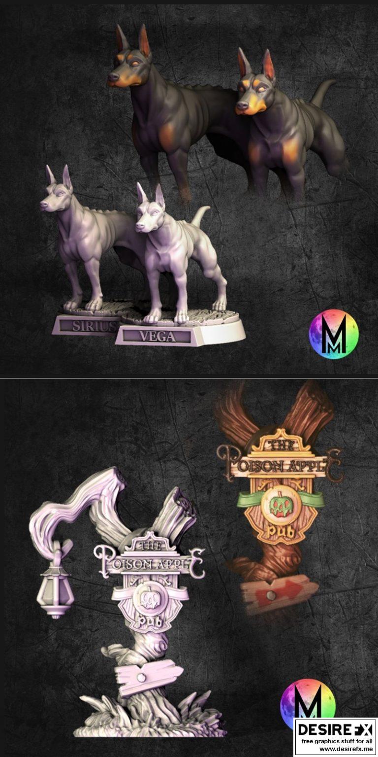 Desire FX 3d models | Tavern – The Poison Apple Pub – 3D Print Model STL