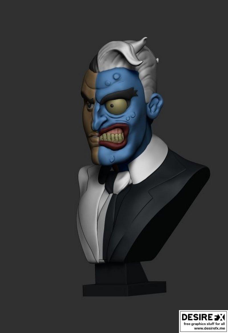 Desire FX 3d models | Two faces batman animated series 3D print model